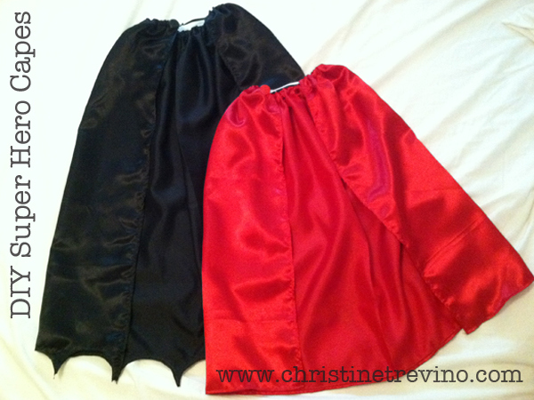 DIY Superhero Capes – The Year of Halloween
