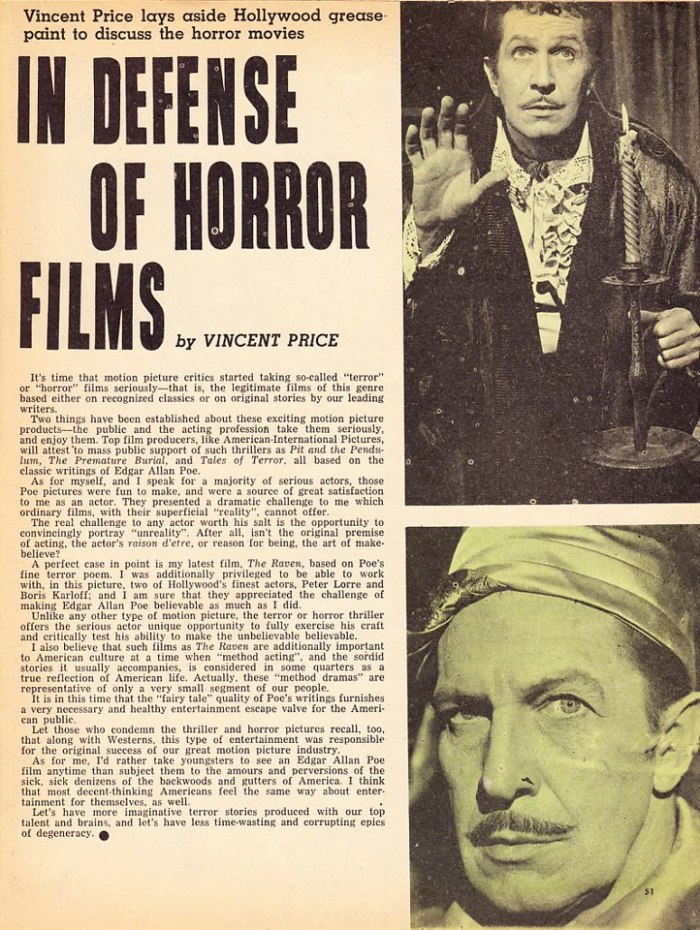 Man on Haunted Hill: The Venerable Vincent Price – The Year of Halloween